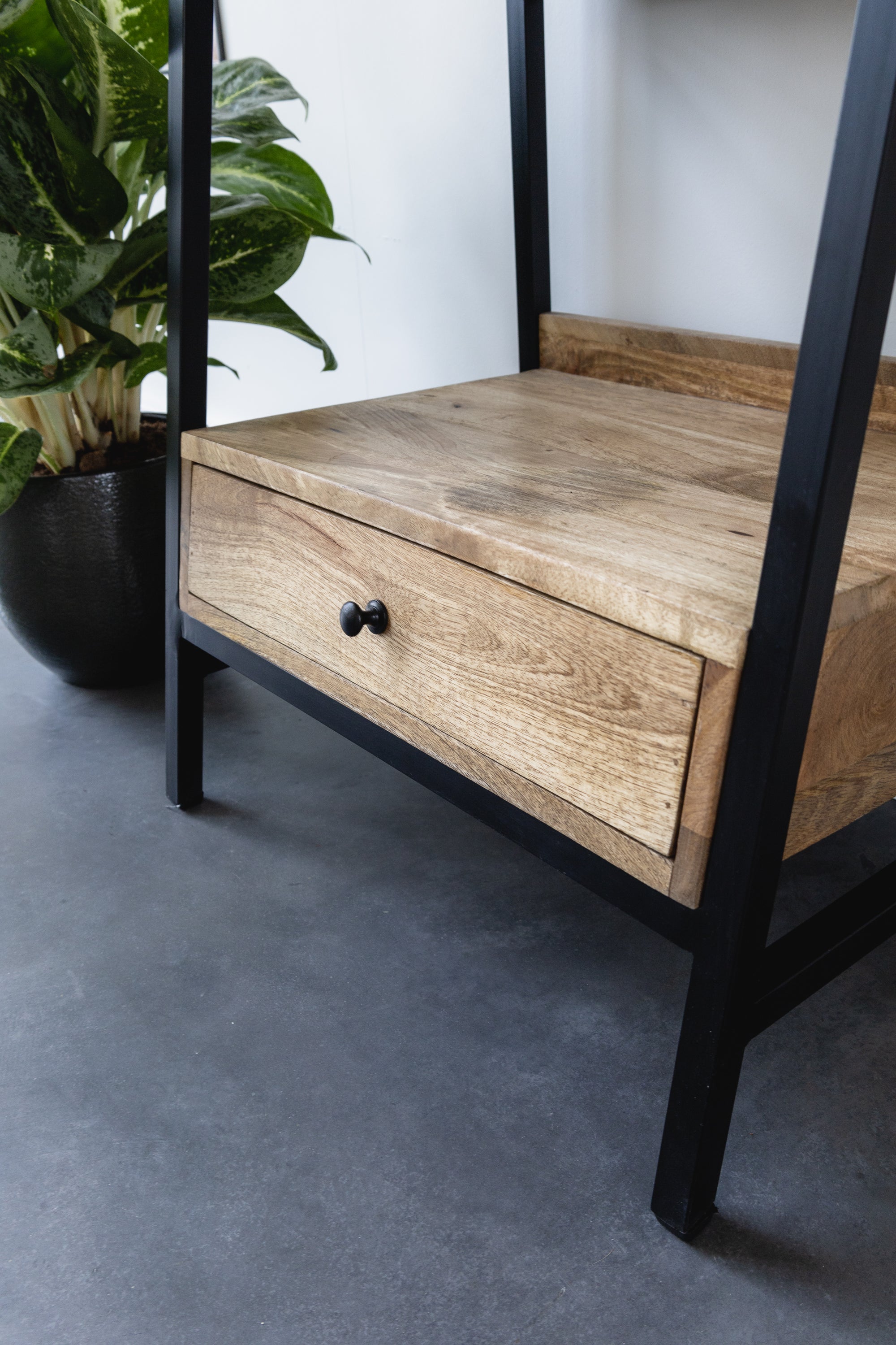 Ladderkast / Schappenkast Industrieel Design | Mangohout en Staal | 50 ...